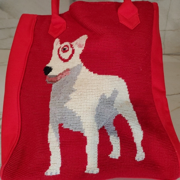 Target | Bags | Rare Target Bullseye Embroidered Tote Bag | Poshmark